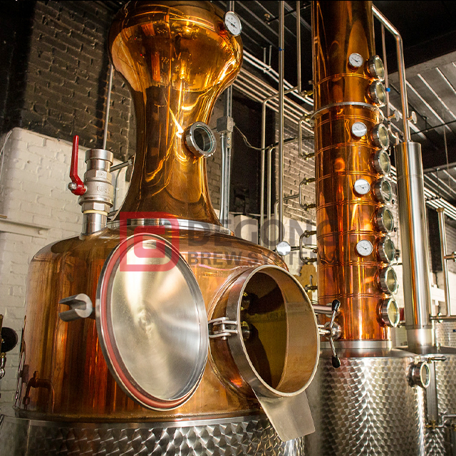 1000L Copper Distilling System Gin Whiskey Vodka Distillery Alcohol ...