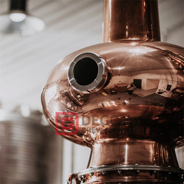 500L Alembic Copper Rum Brandy Distillation Machine Alcohol Distillery ...